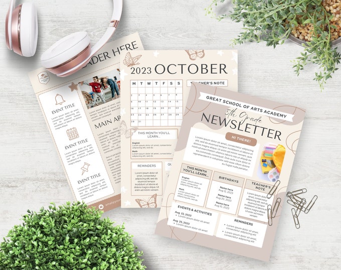 November Newsletter, Winter Newsletter, EDITABLE Classroom Newsletter ...