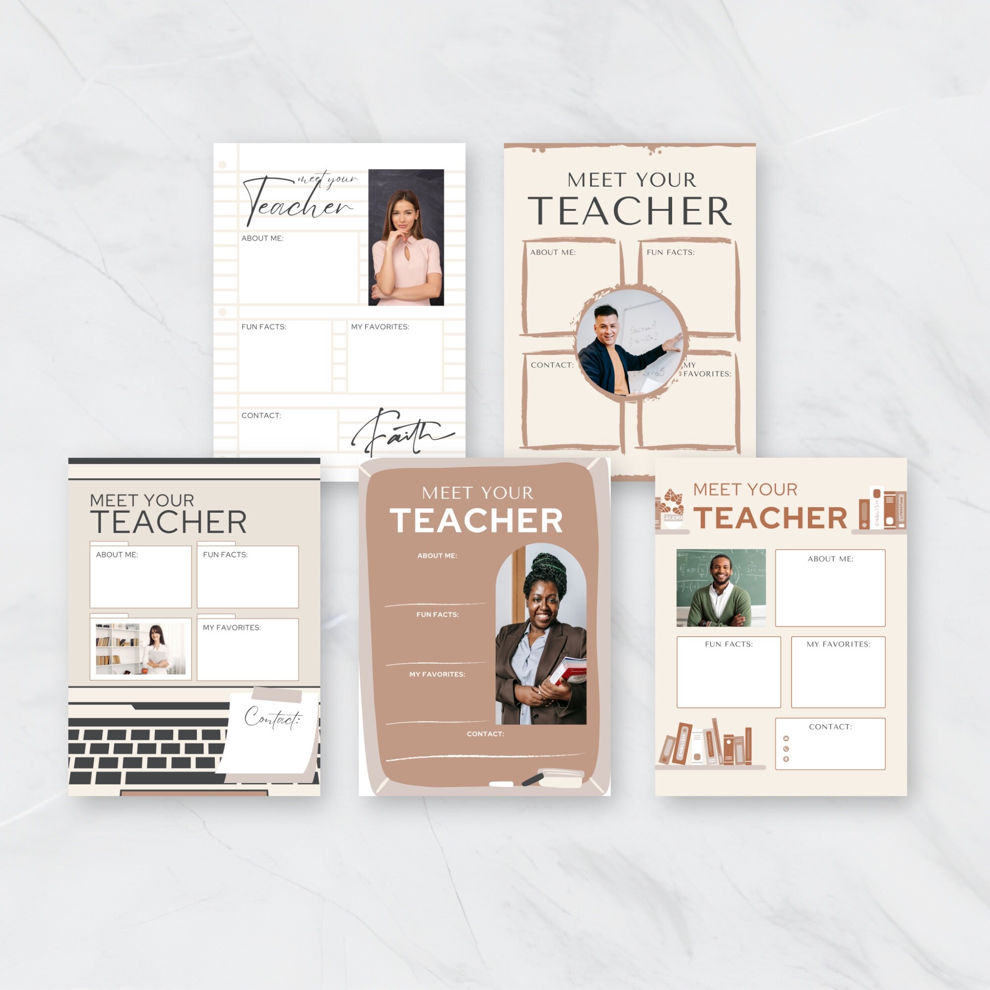 Editable Classroom Template Canva, Meet the Teacher Letter Pdfs, First ...