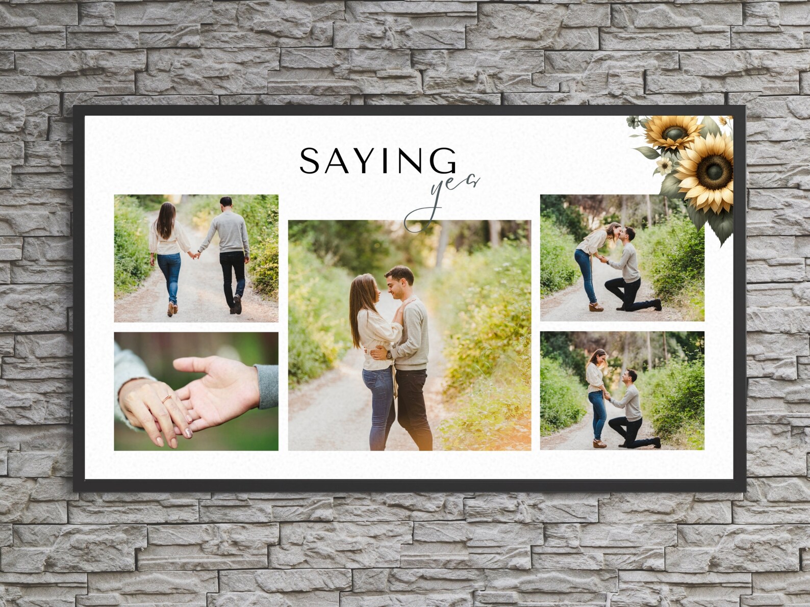 Sunflower Wedding Slideshow Template: Animated Canva Presentation ...