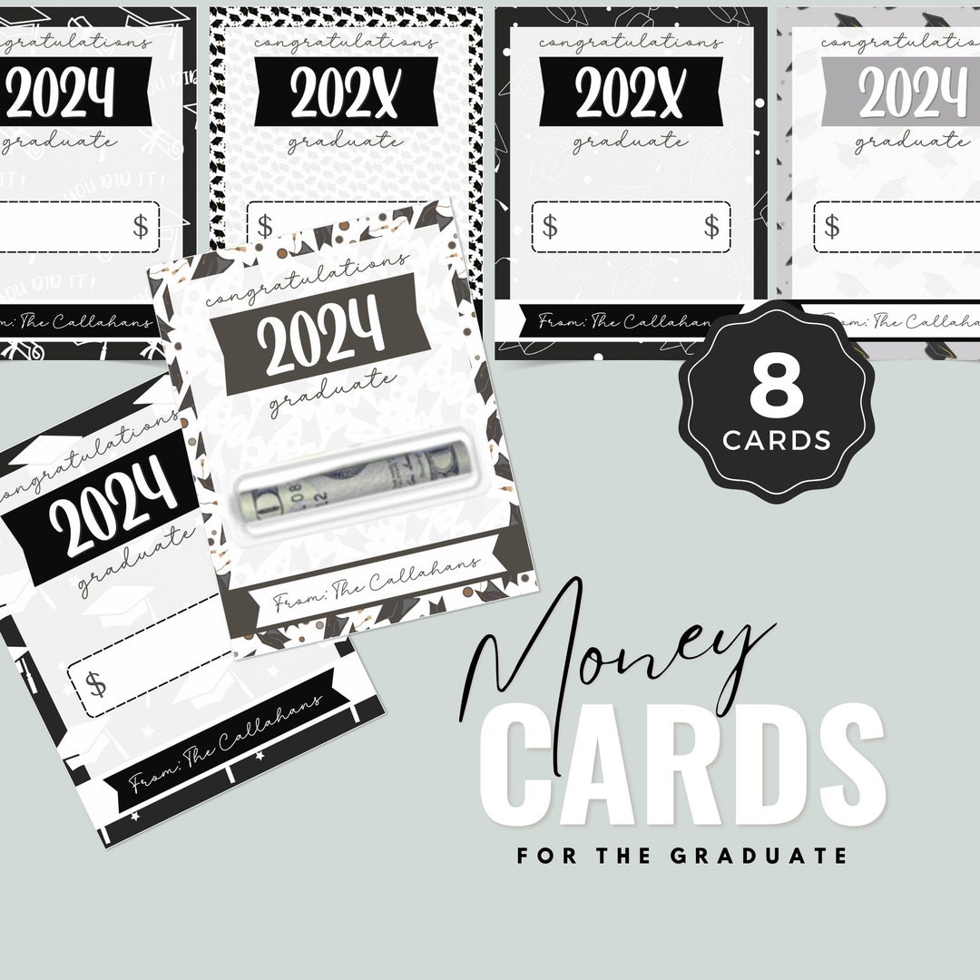Graduation Money Card Template: DIY Printable Gift (canva Editable) - Etsy