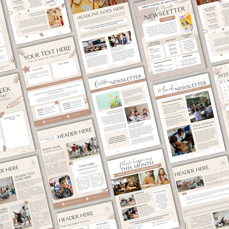 Editable Classroom Template Canva, Teacher Newsletter Pdfs, Editable ...