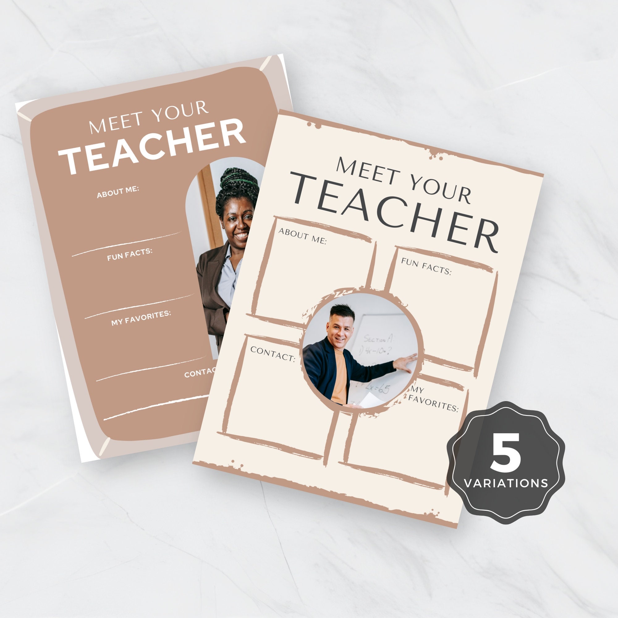 Editable Classroom Template Canva, Meet the Teacher Letter Pdfs, First ...