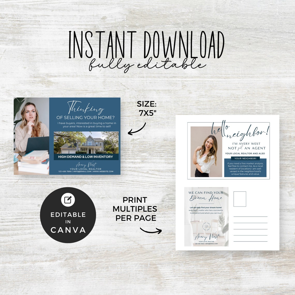 Real Estate Hello Neighbor Postcards | Real Estate Farming | Realtor ...