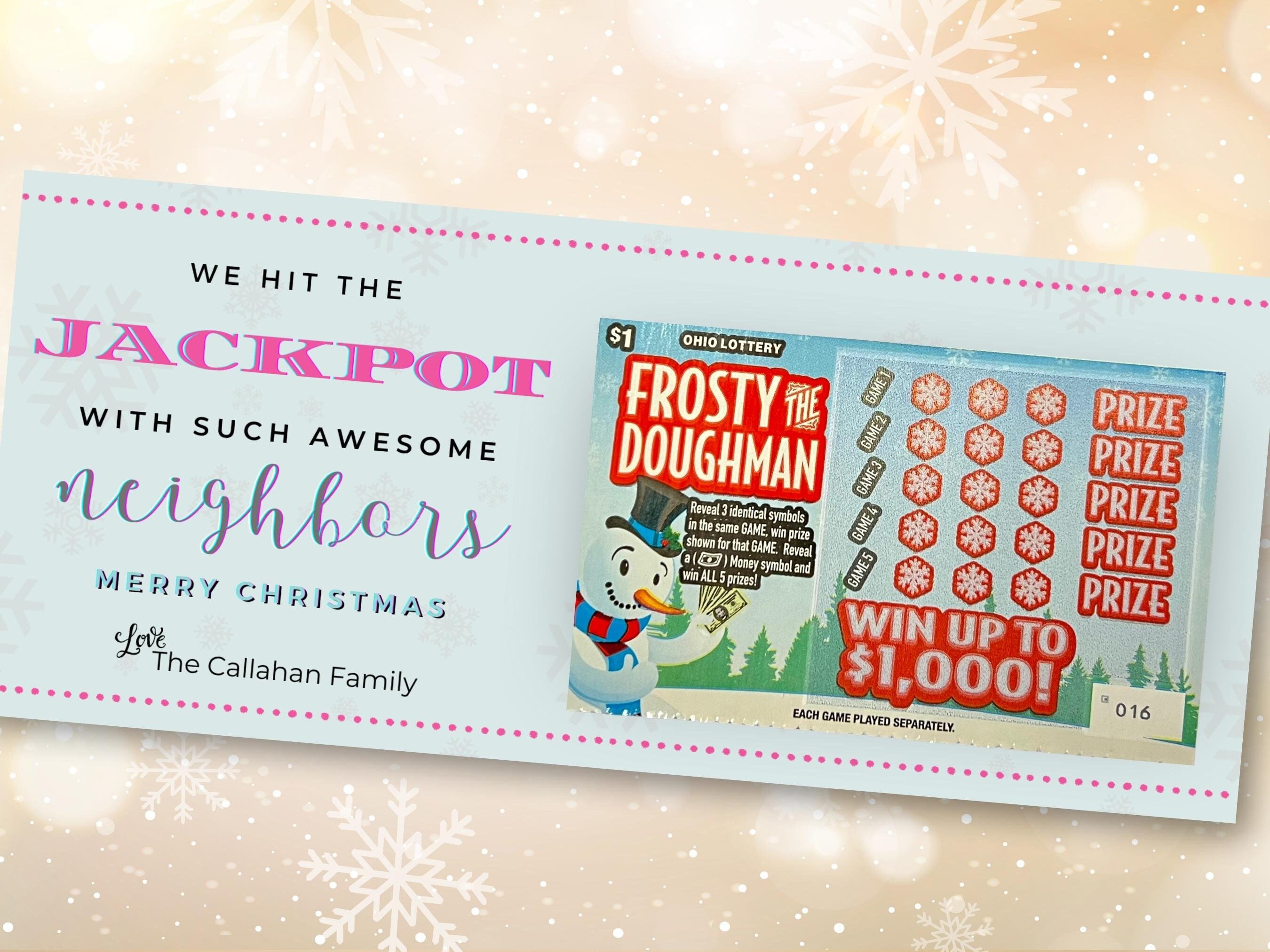 Printable Christmas Lottery Card Holder Canva Template, Editable ...