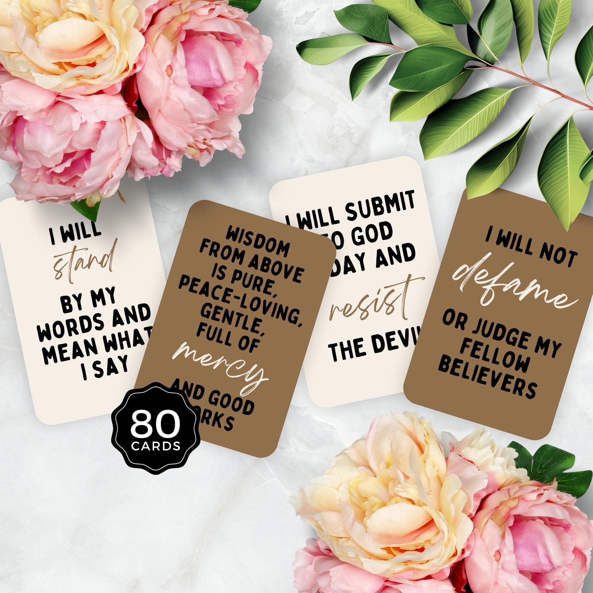 Printable Scripture Cards PDF Prayer Cards Blank Scripture - Etsy