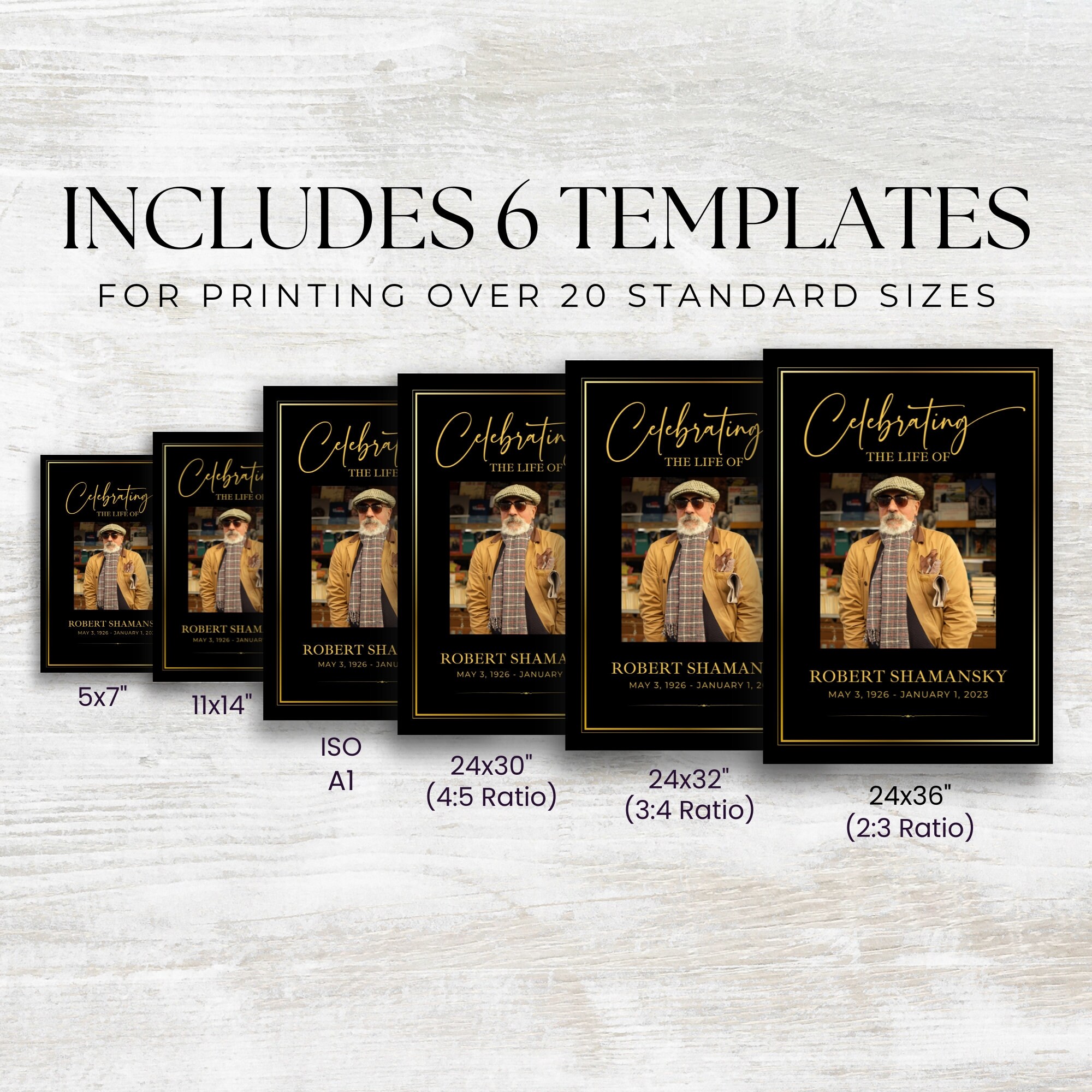 Funeral Welcome Sign Template | Large Funeral Sign | Celebration of ...