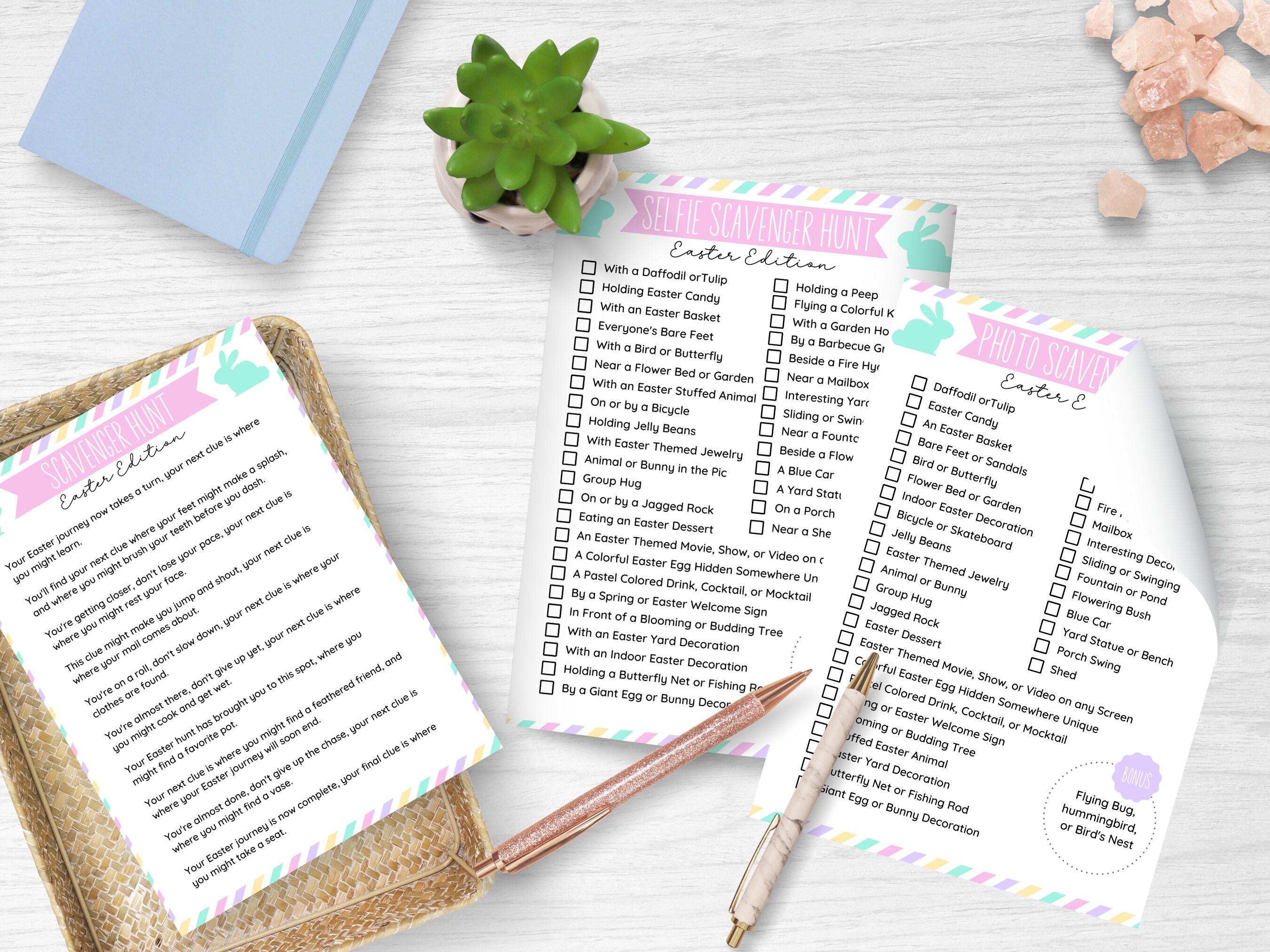 Editable Easter Scavenger Hunt Clues: Photo & Traditional (canva ...
