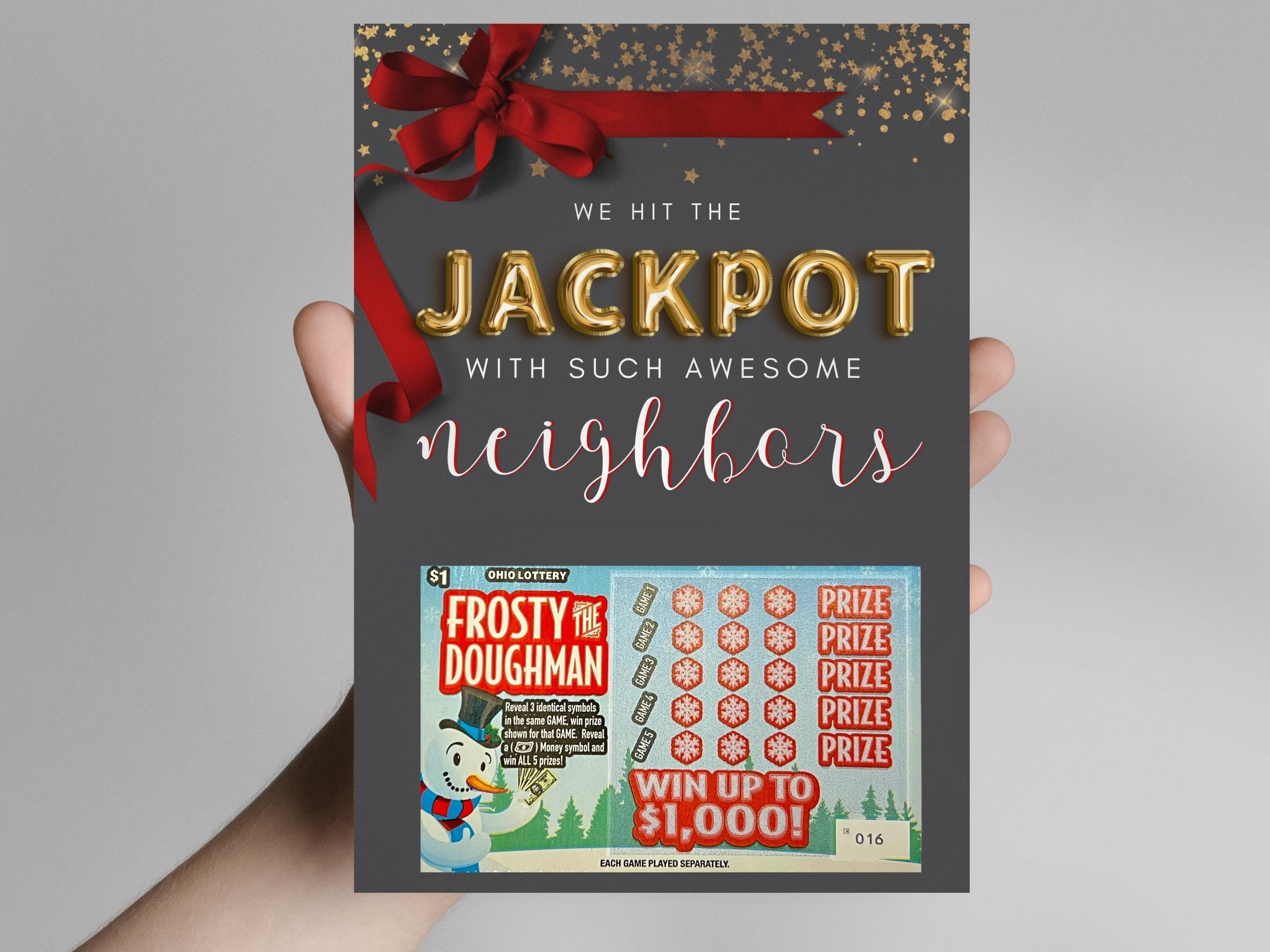 Printable Christmas Lottery Card Holder Canva Template, Editable ...