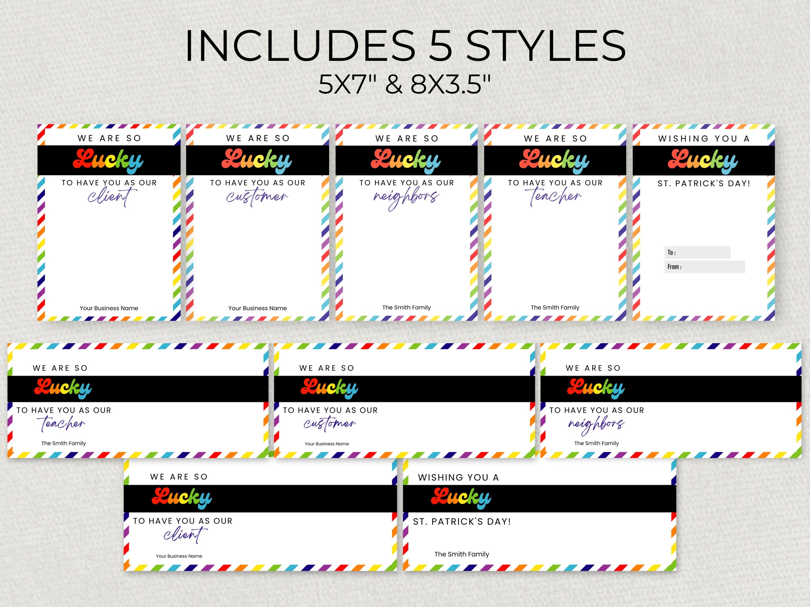 DIY Editable Template | Personalize With Canva | Printable St. Patrick ...