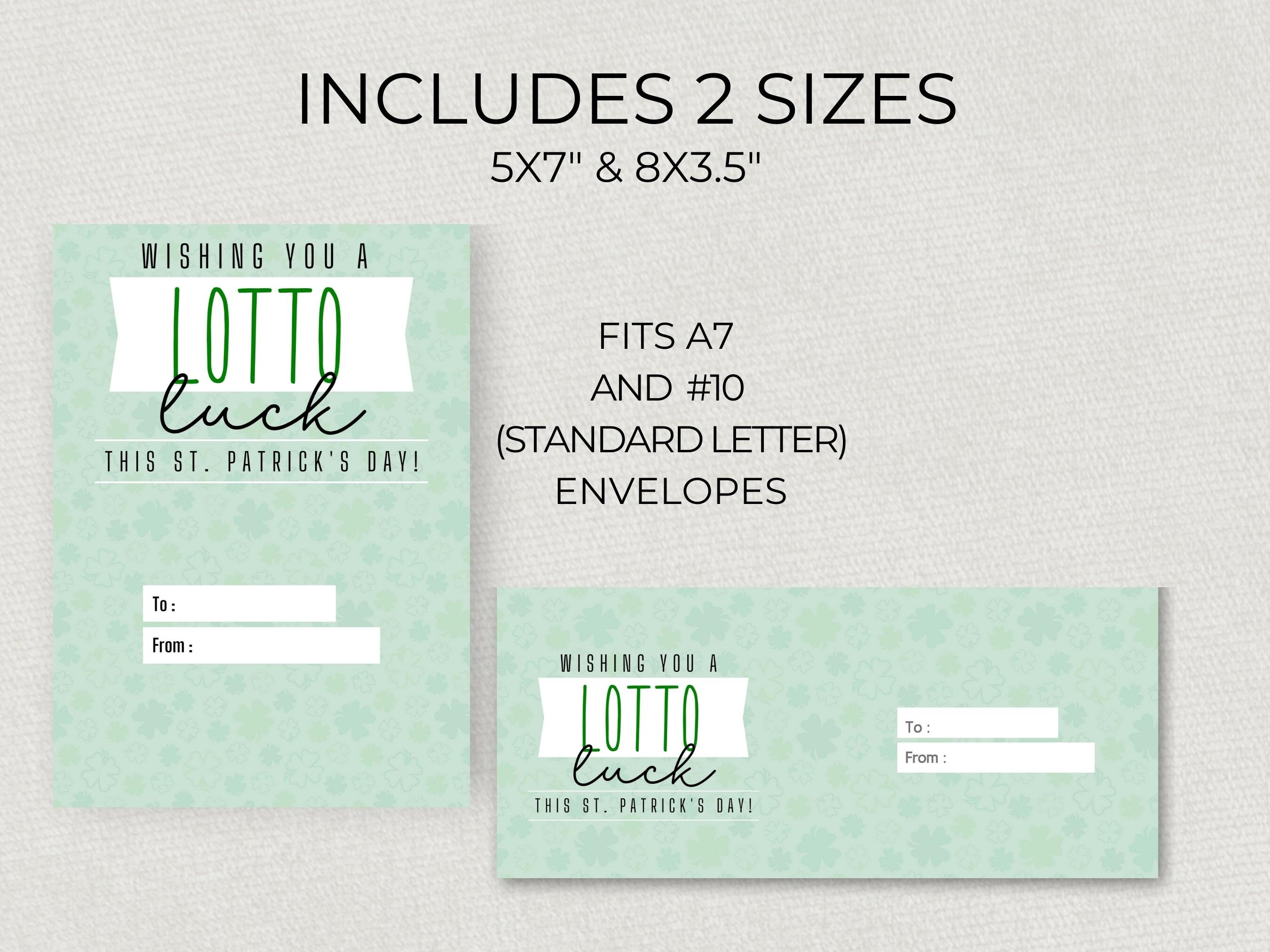 St Patrick's Day Lotto Tickets | DIY Editable Template | Personalize ...