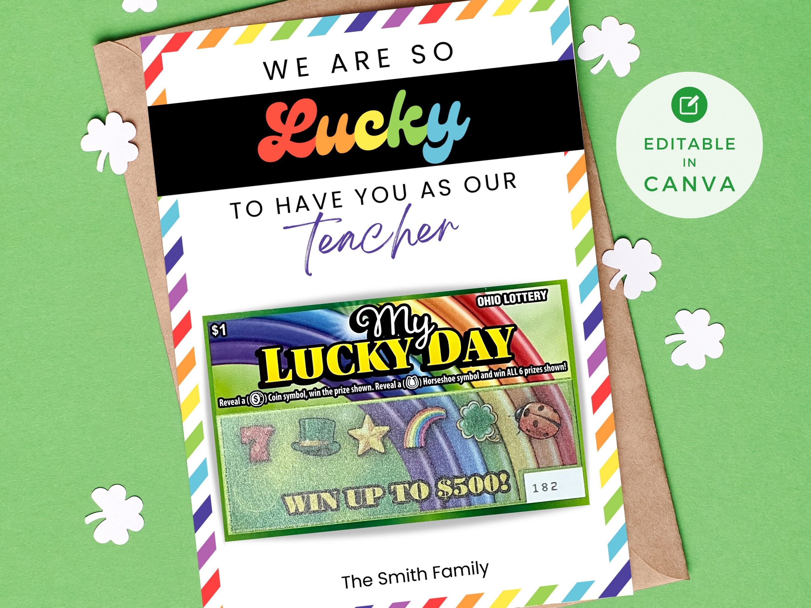 DIY Editable Template | Personalize With Canva | Printable St. Patrick ...
