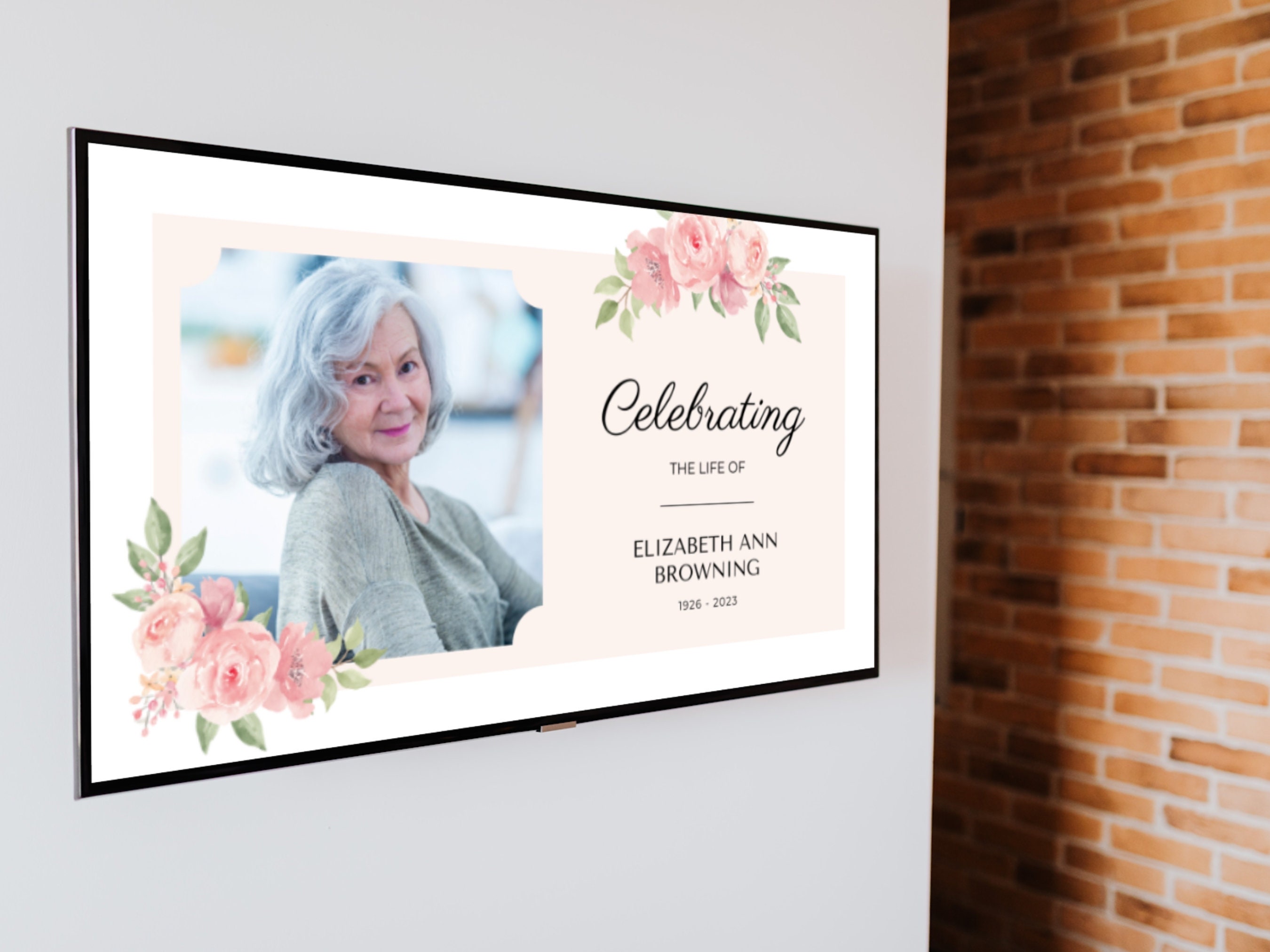 Funeral Slideshow Canva, Celebration of Life Photo Tribute, Create Your ...