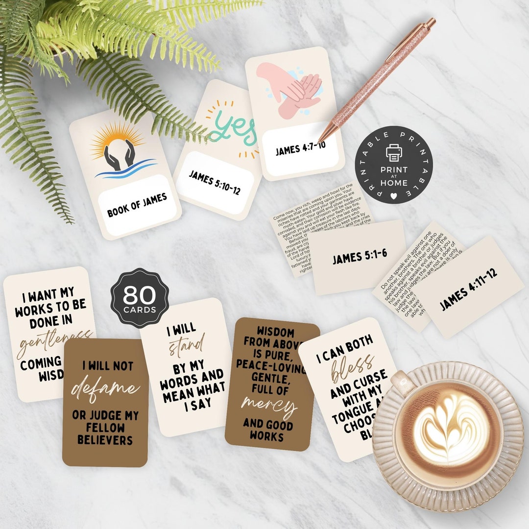 Philippians Bible Verse Cards: Christian Affirmations (editable Instant ...