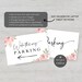 Funeral Parking Sign Canva Template: Pink Floral Memorial Decor ...