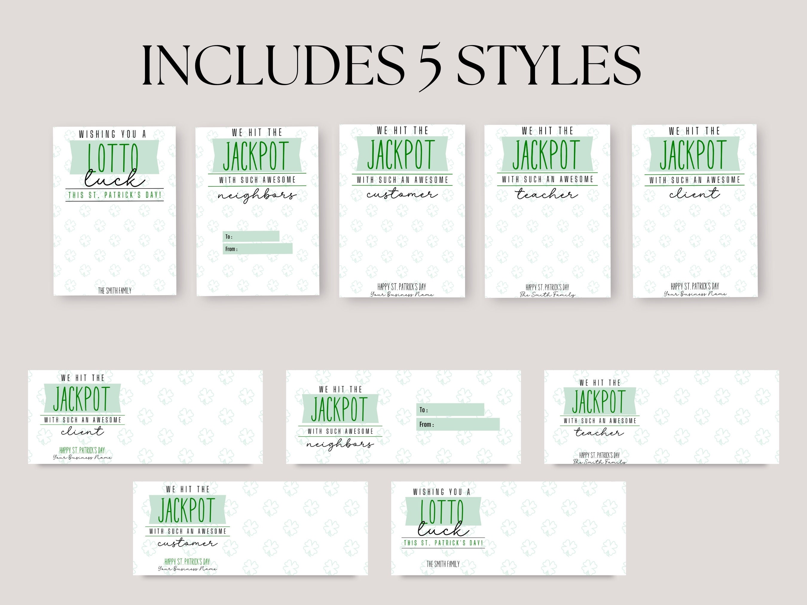 Lotto Teacher Appreciation Printable, DIY Editable Template ...