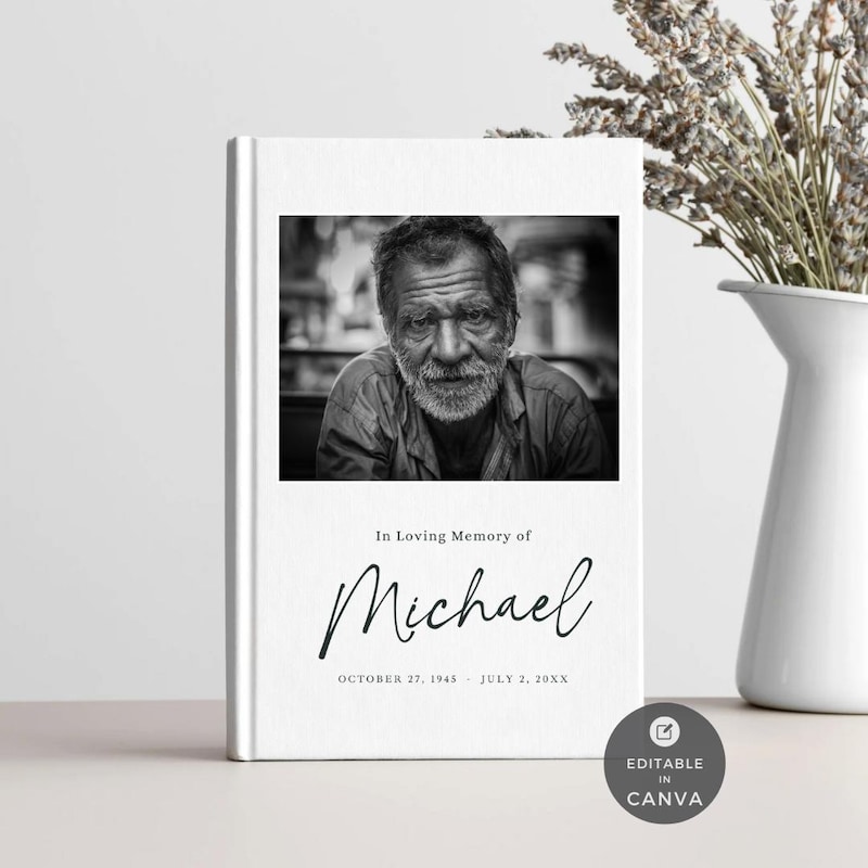 Funeral Guest Book - Etsy