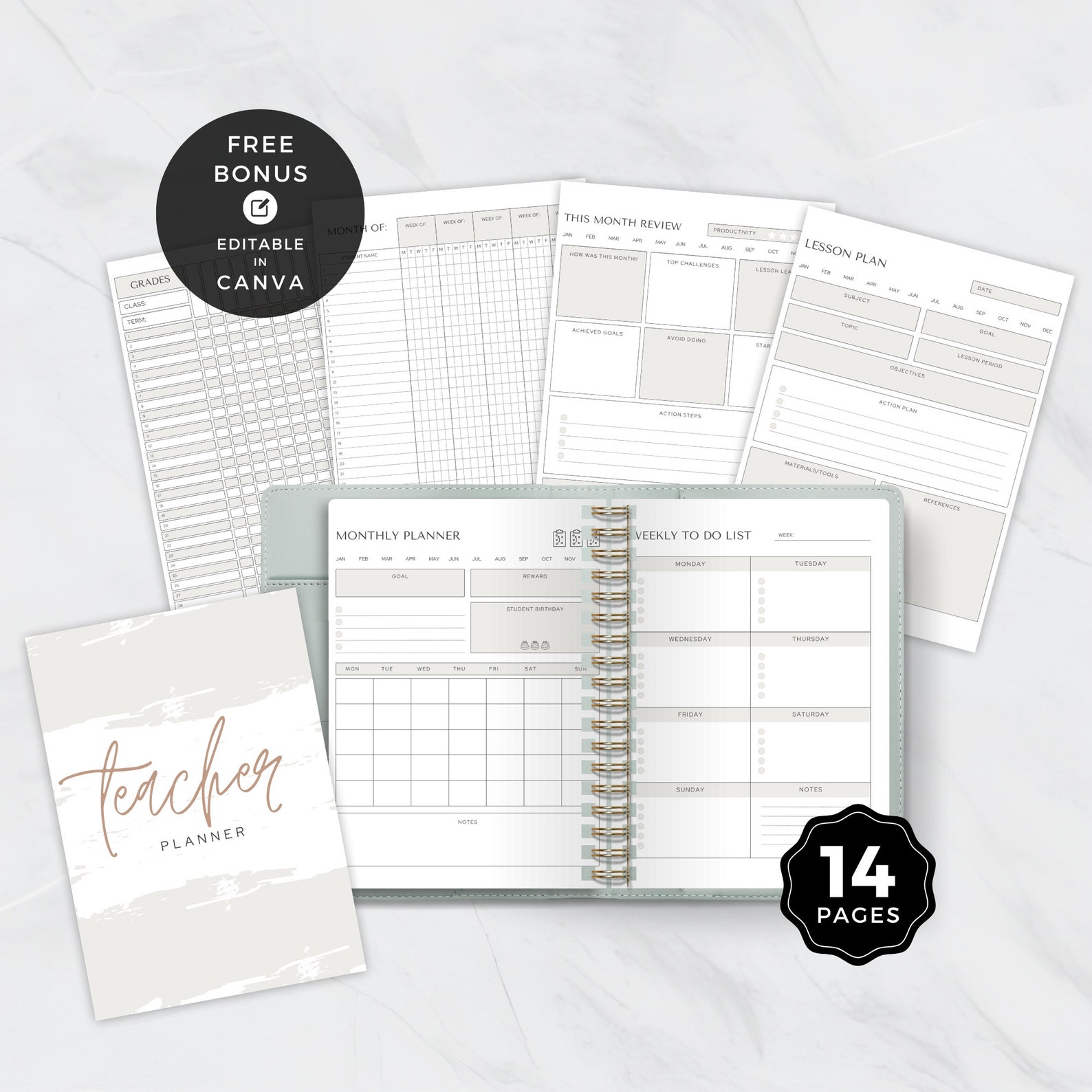 Editable Classroom Template Canva, Meet the Teacher Letter Pdfs, First ...