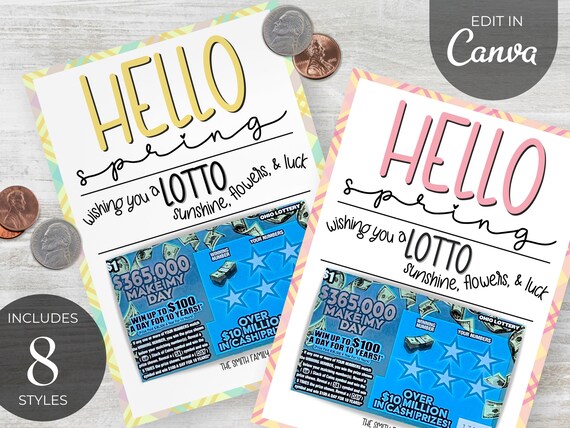 Scratch Lottery Ticket Template