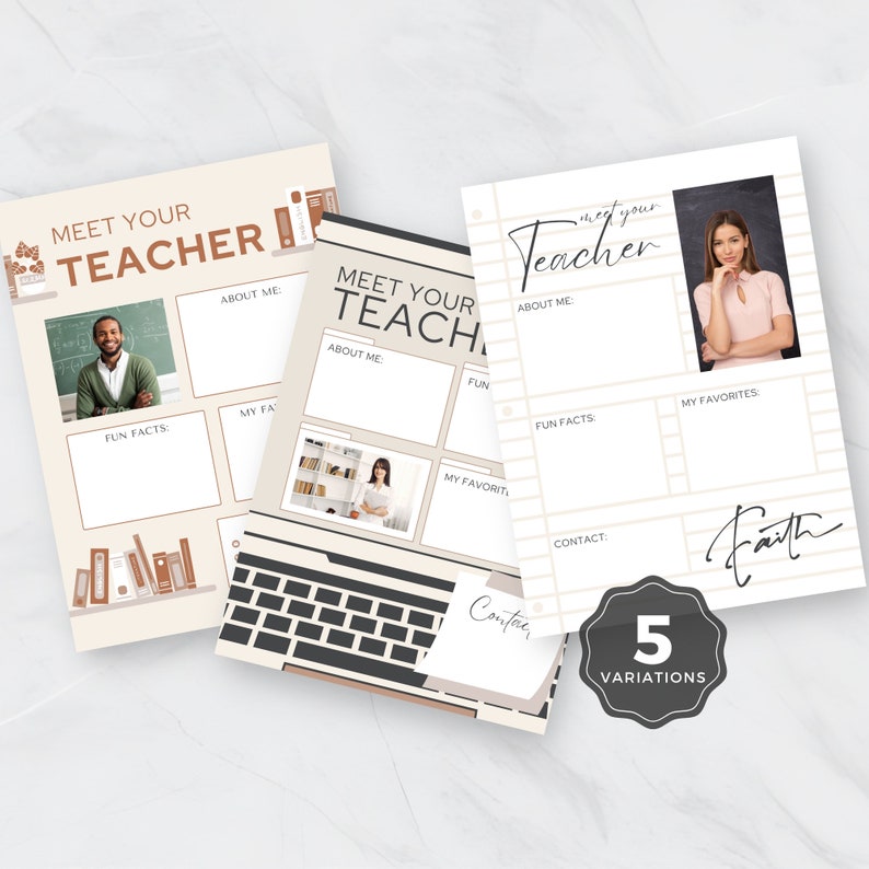 Meet the Teacher Classroom Template Canva Editable Letter - Etsy