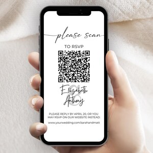 Digital RSVP Card Canva Template With Photo Option, Meal Options RSVP ...