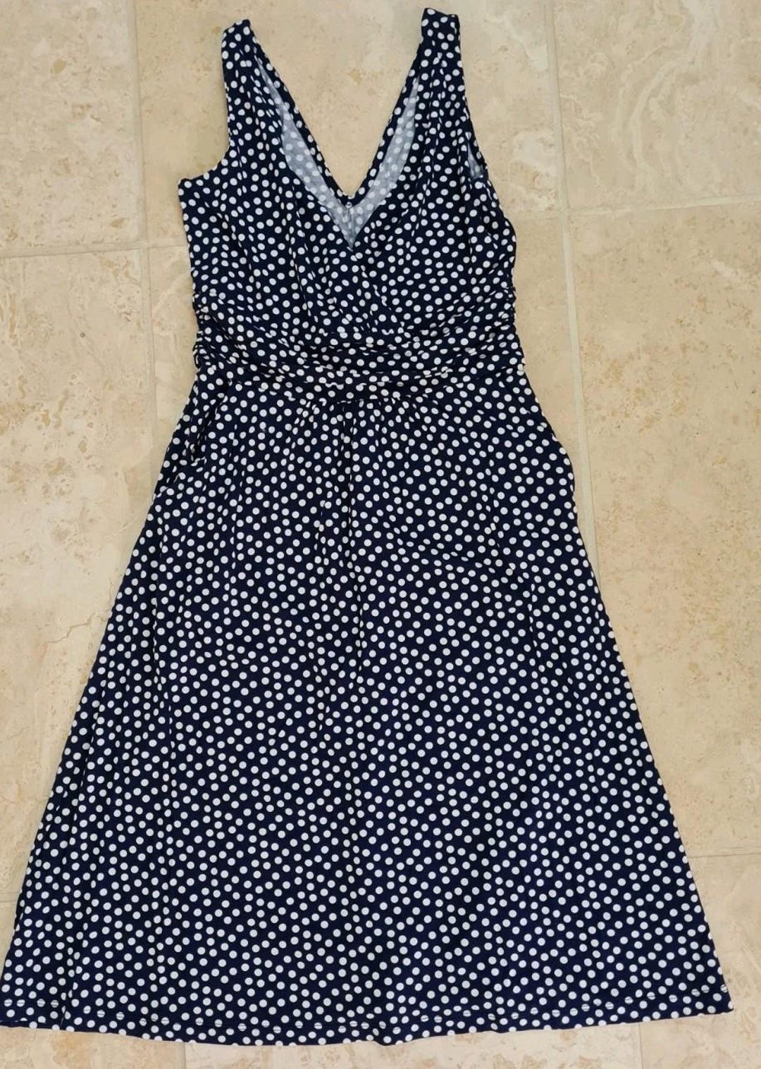 Boden Ladies Jersey Dress Navy Spots Size Uk 8R Brand New Sample D47 - Etsy