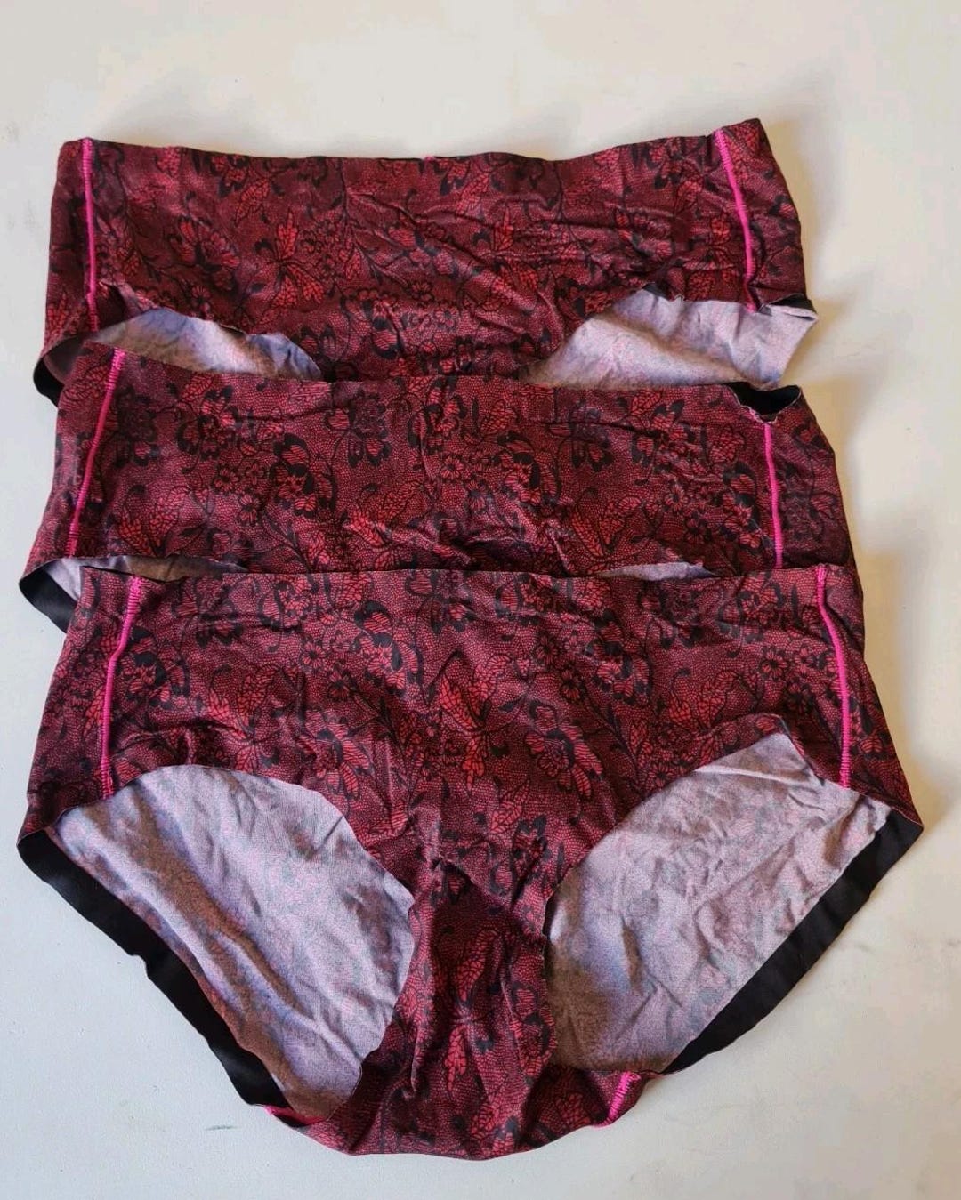 Maidenform Soft Boyshort Pack of 3 Underwear Floral Size M/6 Brand New ...