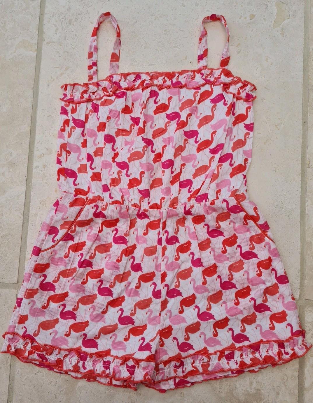 Mini Boden Girls Easy Woven Playsuit Flamingo Age 5-6 Years Brand New ...