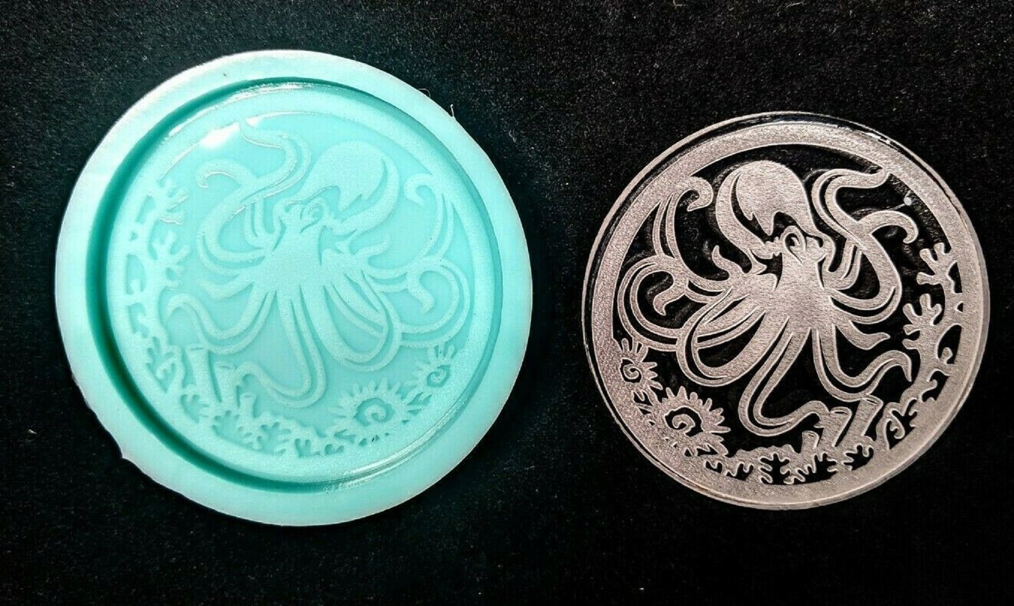 Shiny Octopus Etched Silicone Mold - Etsy