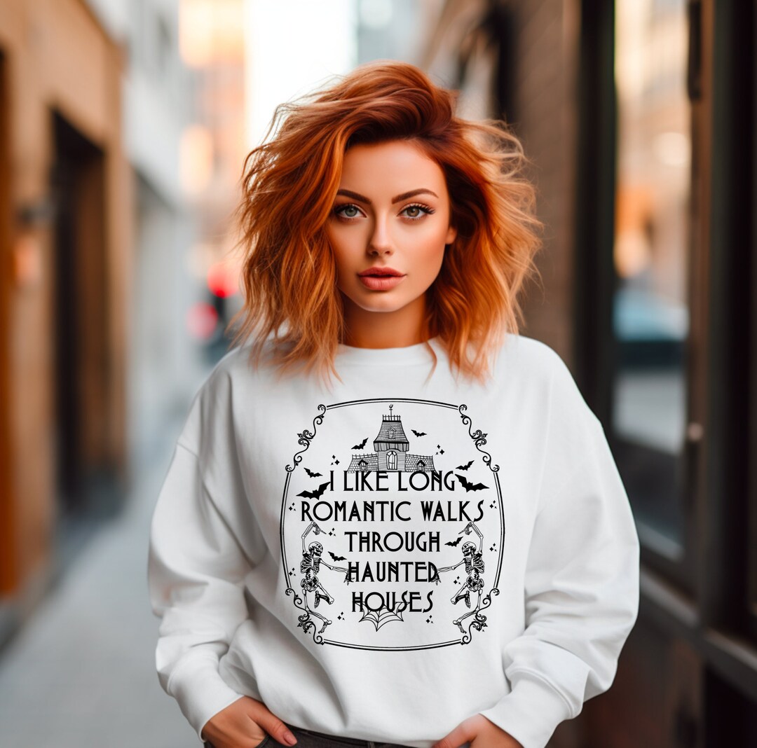 Haunted Houses Sweater, Spooky Sweater, Halloween Sweater, Fall Sweater ...