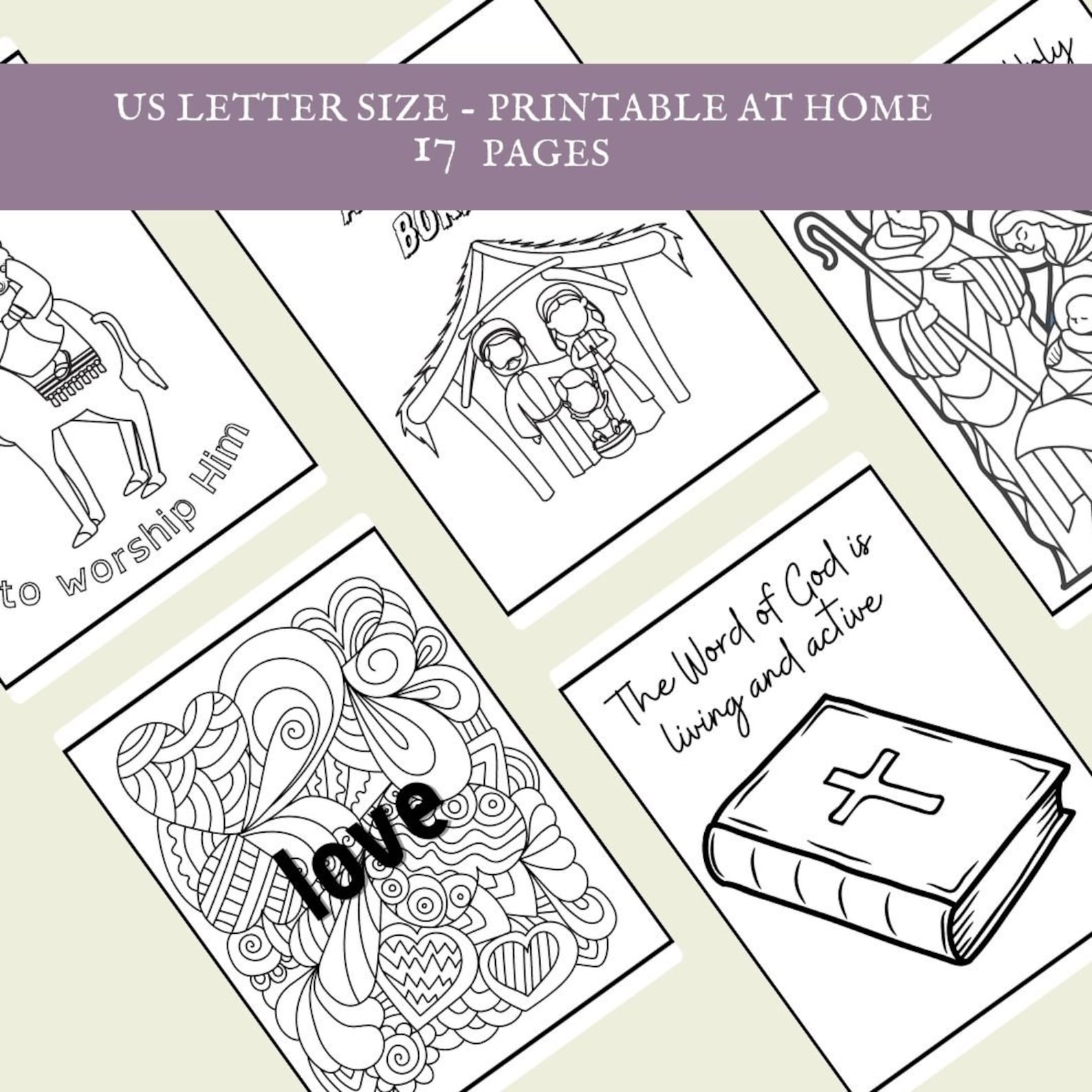 Printable Christian Christmas Coloring Pages | Christian Coloring Page ...
