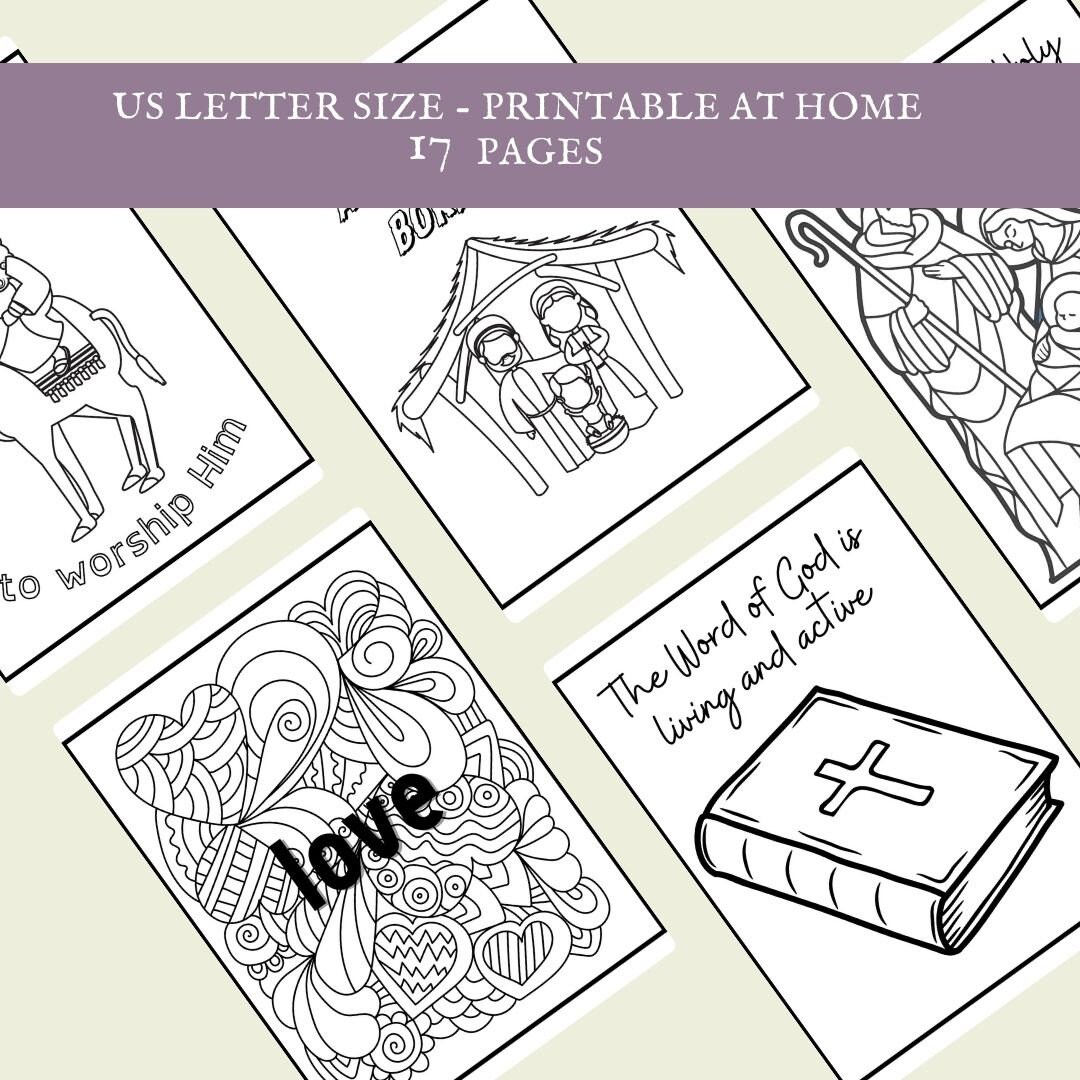 Printable Christian Christmas Coloring Pages | Christian Coloring Page ...