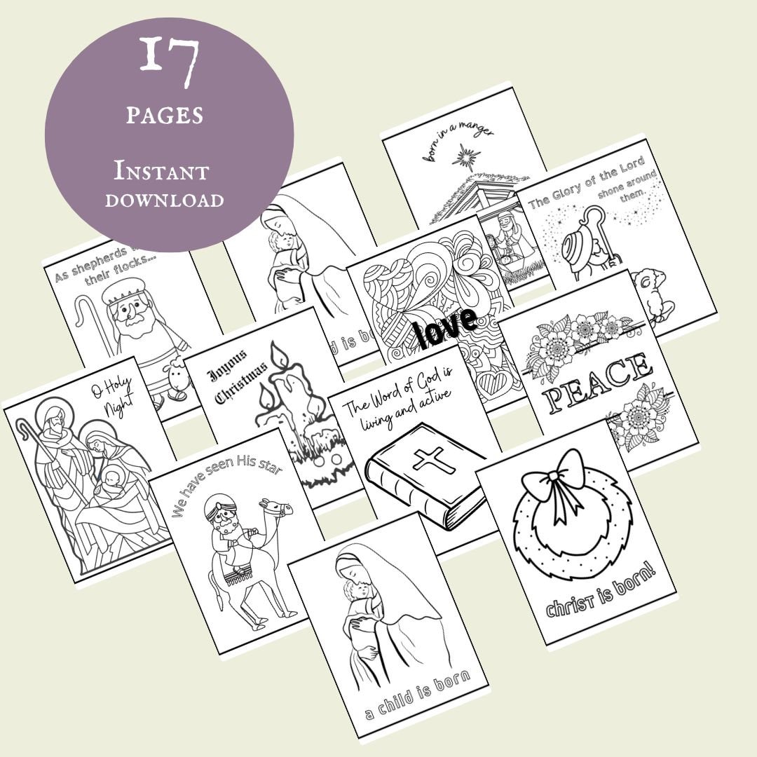 Printable Christian Christmas Coloring Pages | Christian Coloring Page ...