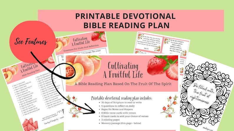 Printable Topical Bible Reading Plan PDF - 10 Pages - Cultivating A ...