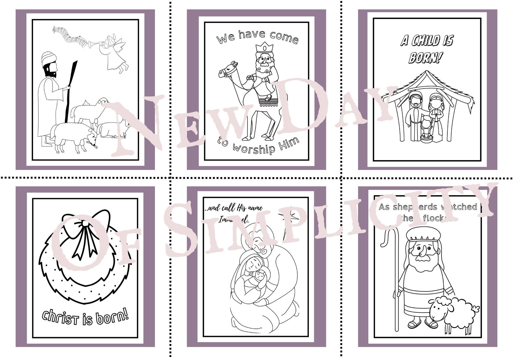 Printable Christian Christmas Coloring Pages | Christian Coloring Page ...