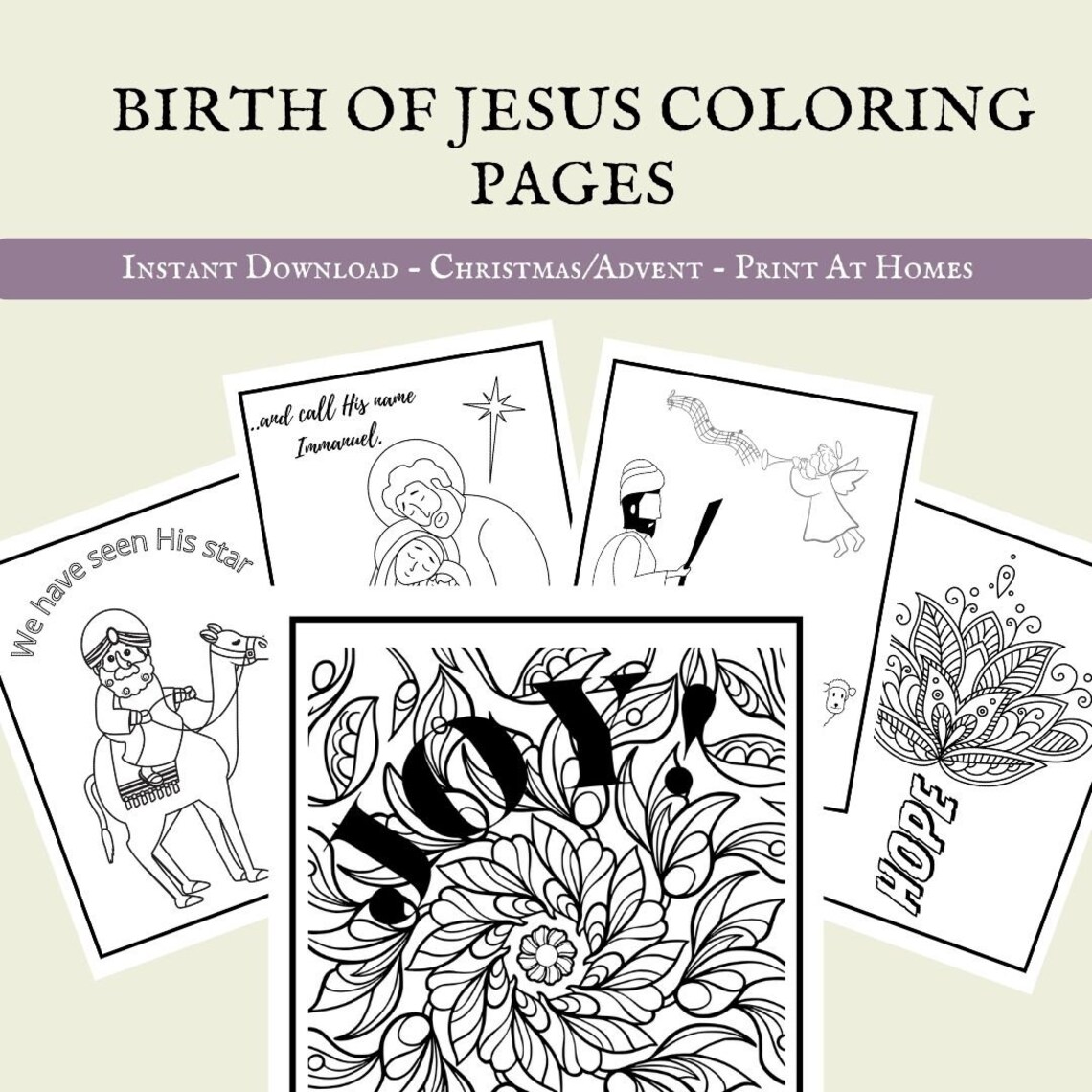 Printable Christian Christmas Coloring Pages | Christian Coloring Page ...