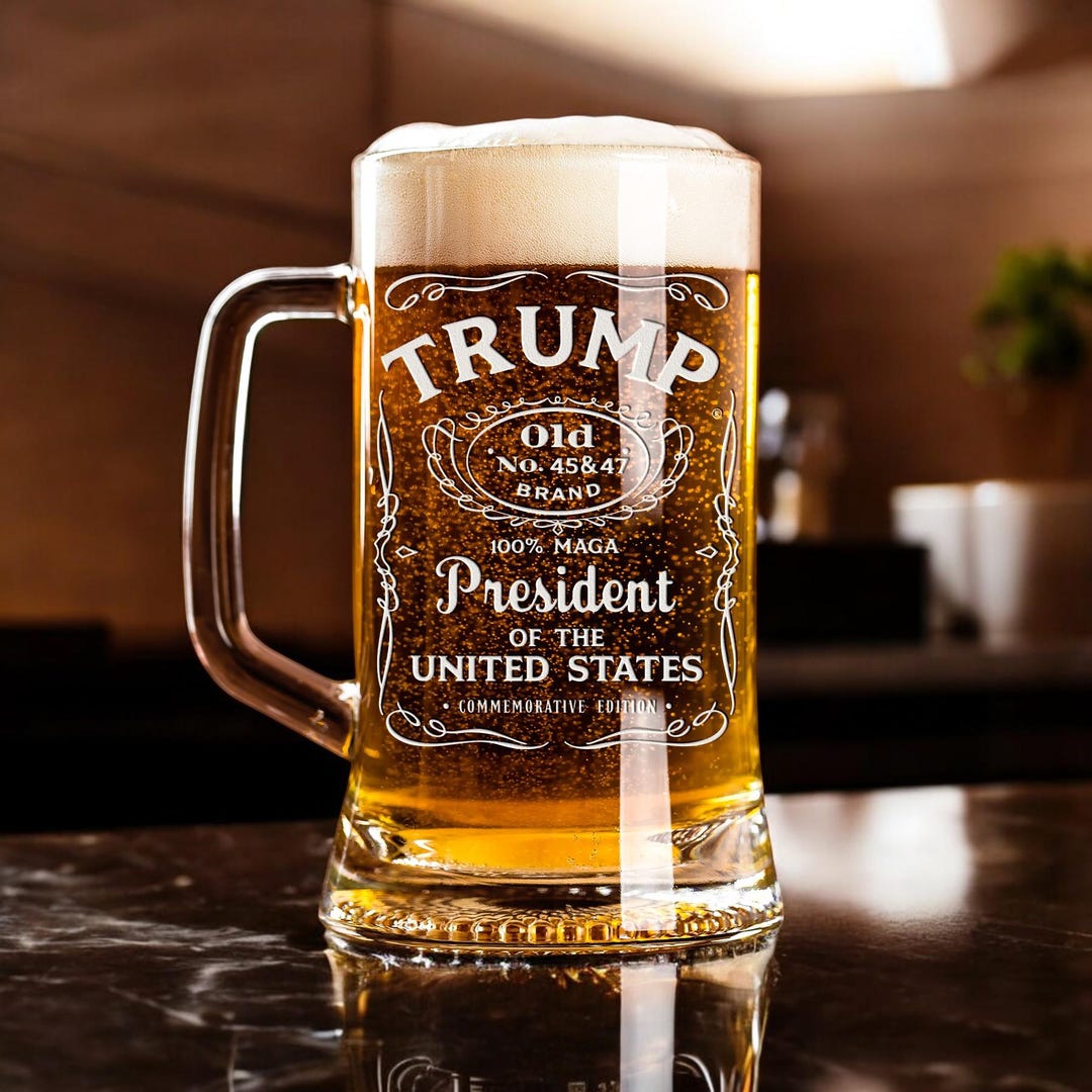 Trump Presidential Beer Mug Gift for Conservative Republicans - Etsy