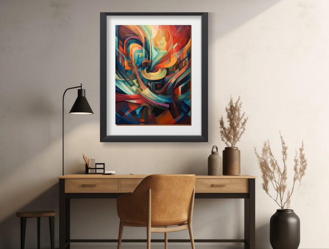 Colorful Abstract Digital Art Print Abstract Print Modern Art - Etsy