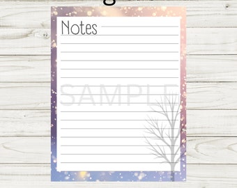 Printable Christmas Stationery Paper Christmas Writing Paper Digital ...