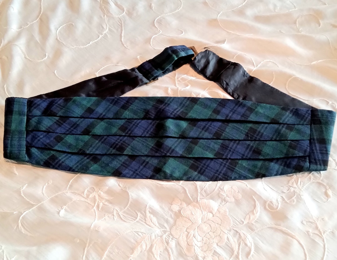 Unusual Vintage 70's Celtic Plaid Cummerbund - Etsy
