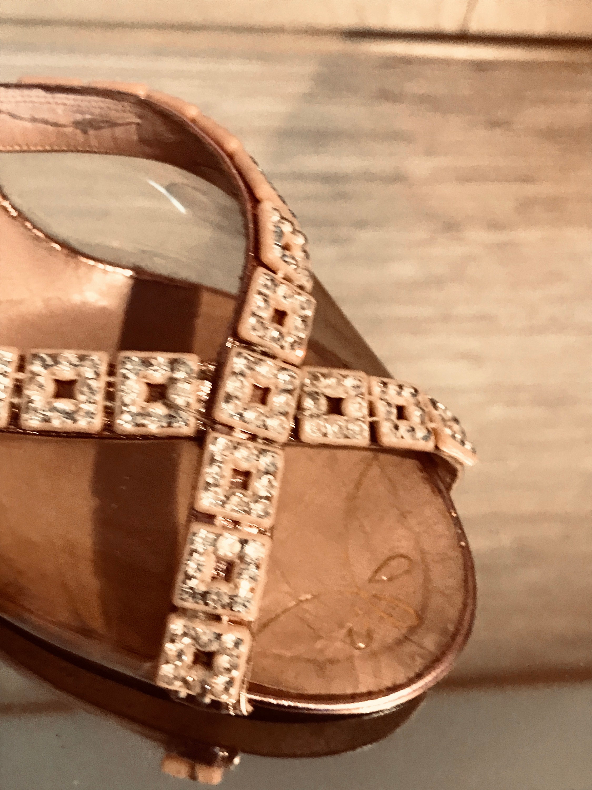 Glamorous 60’s Bling! Round the Ankle Strappy Evening Sandals by I ...