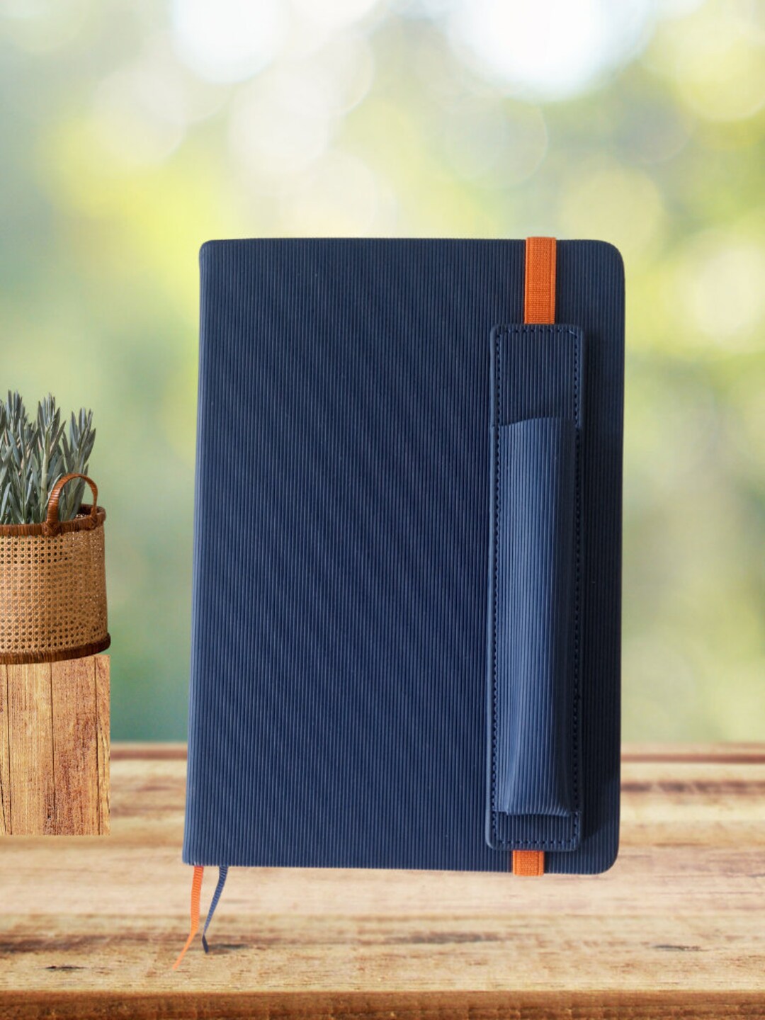 Classic Navy Blue Notebook - Optional Pen - A5 - Journal - School ...