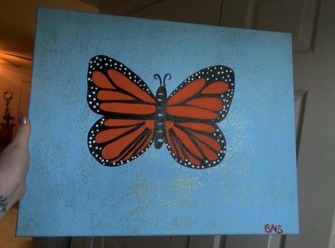 Butterfly Painting - Etsy