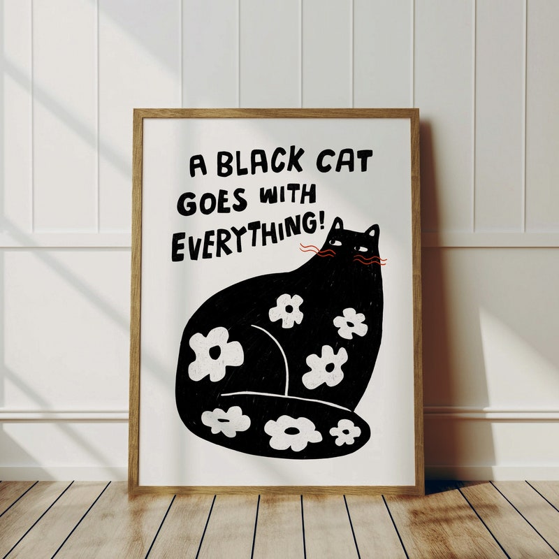 Cat Poster - Etsy