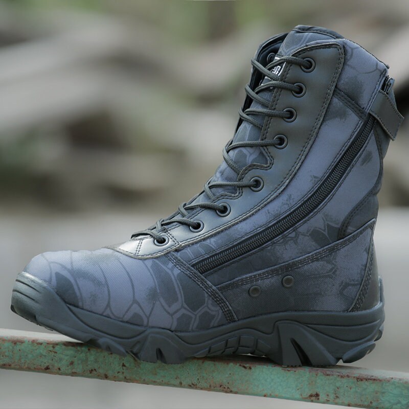 Waterproof Camo Hiking Shoes for Men Sporty Climbing and Camping ...