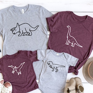 Dinosaur Shirt, Dinosaur Family Matching Shirt, Dinosaur Birthday Party ...