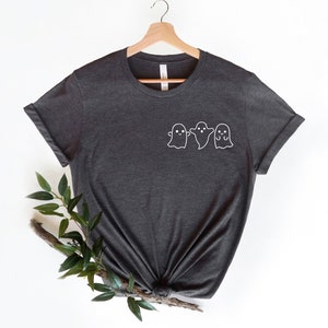 Ghosts Pocket Shirt, Baby Ghosts Shirt, Cute Ghosts Halloween Shirt ...