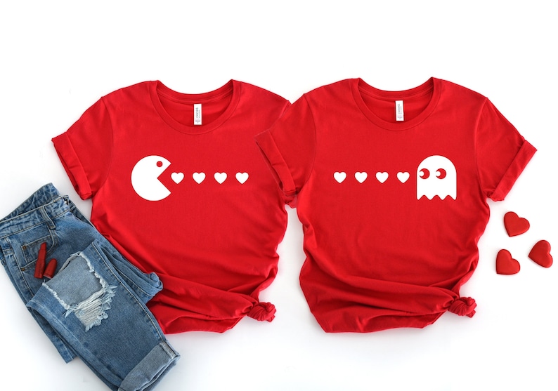 Pacman Couple Shirts Funny Valentines Day Shirt Matching - Etsy