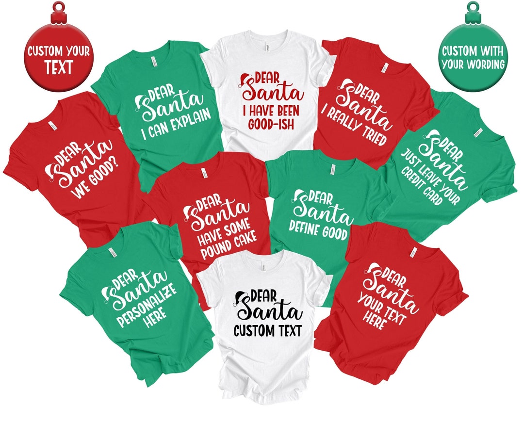 Dear Santa Shirts, Dear Santa Christmas Family Shirts, Matching ...