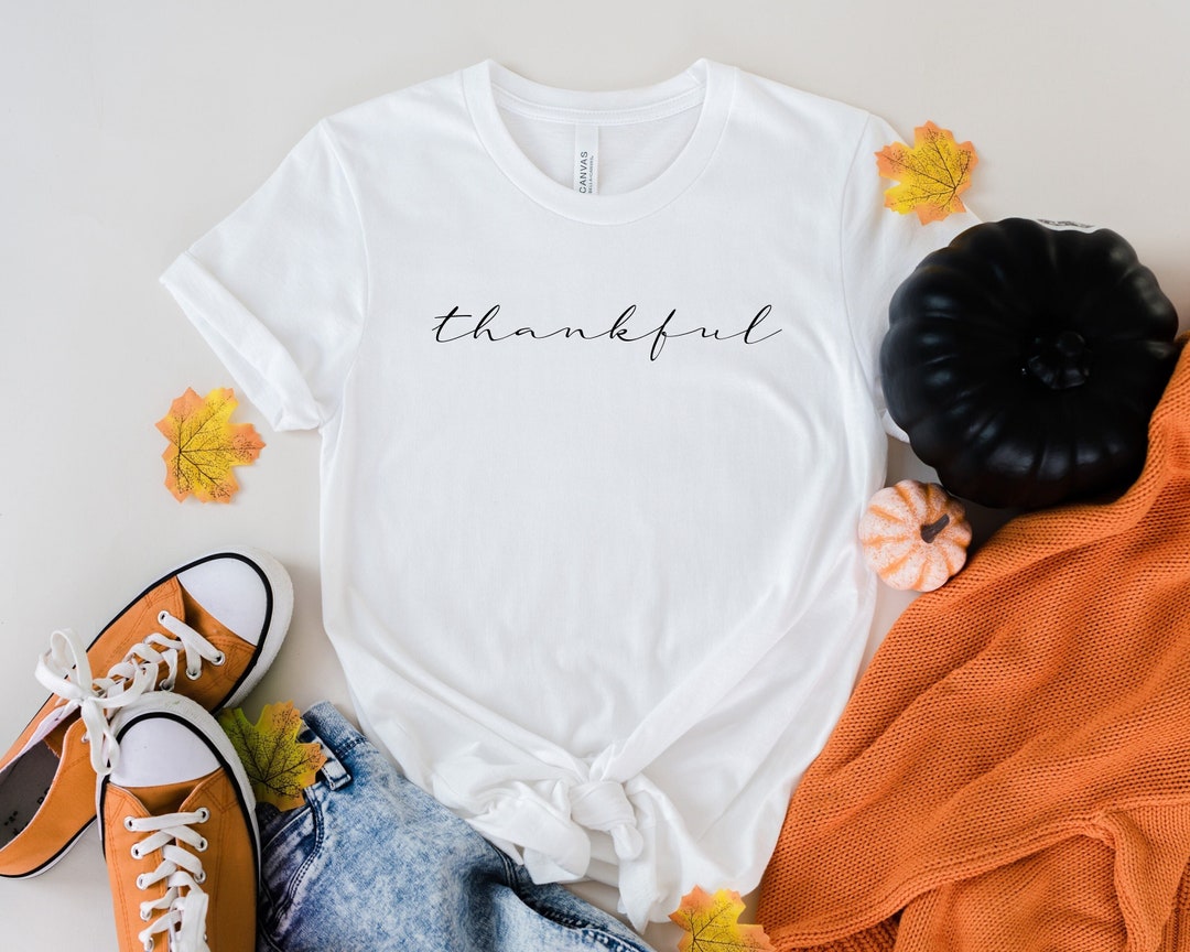 Thankful, Thankful Shirt, Thanksgiving Shirt, Thanksgiving Family Shirt ...