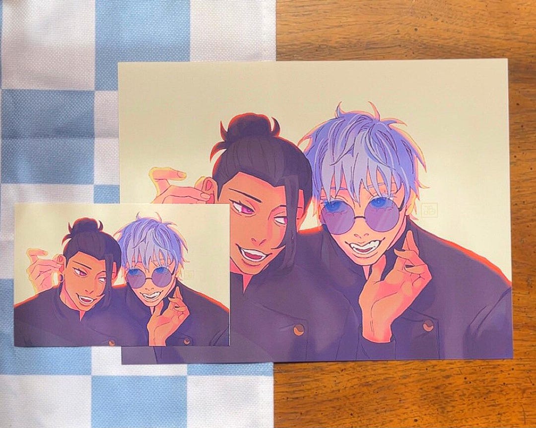 Welcome Home - JJK Jujutsu Kaisen Art Print, Fanart, Satoru Gojo ...
